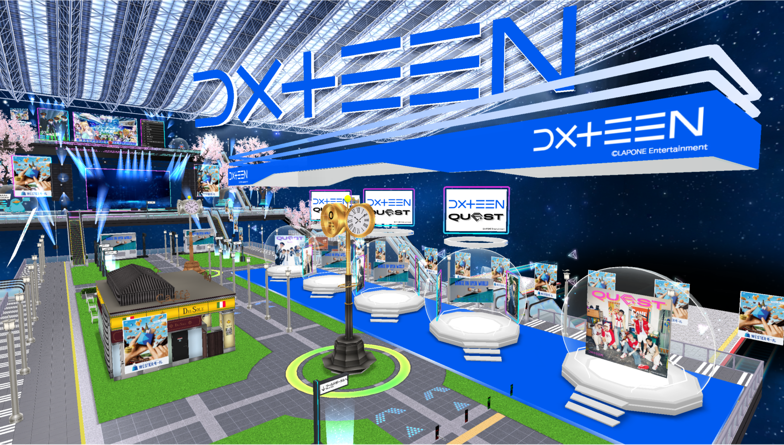 DXTEEN 1ST ALBUM『Quest』リリース記念『DXTEEN×バーチャル大阪駅 3.0』コラボカフェ詳細＆コラボグッズ解禁! | FANY Magazine